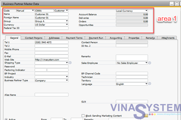 Sap Business One User Guide For Business Partner Master Data